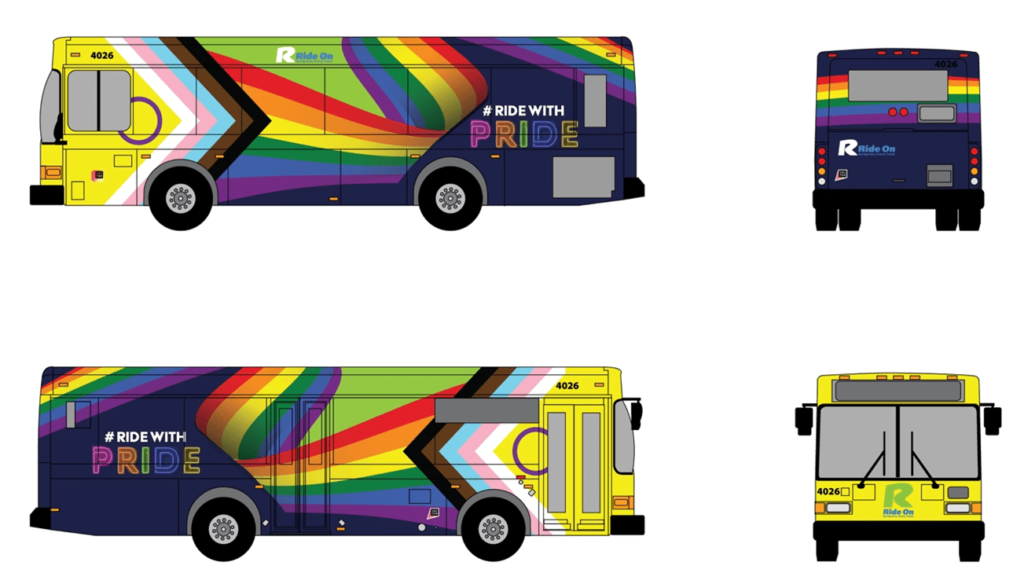 Ride On Pride Bus 2023 - Clark Communications